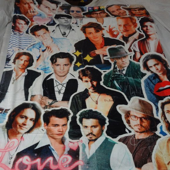 Bedding | New Johnny Depp Collage Of Characters Through The Years 5x62 ...